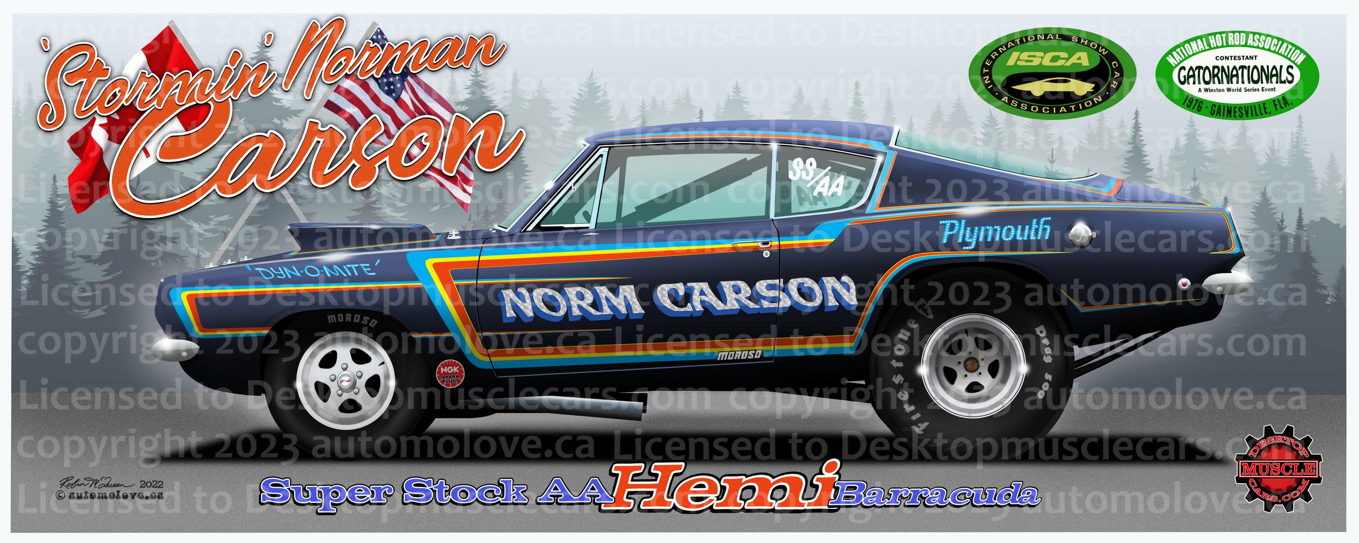 Norm Carson Collection – Desktop Muscle Cars