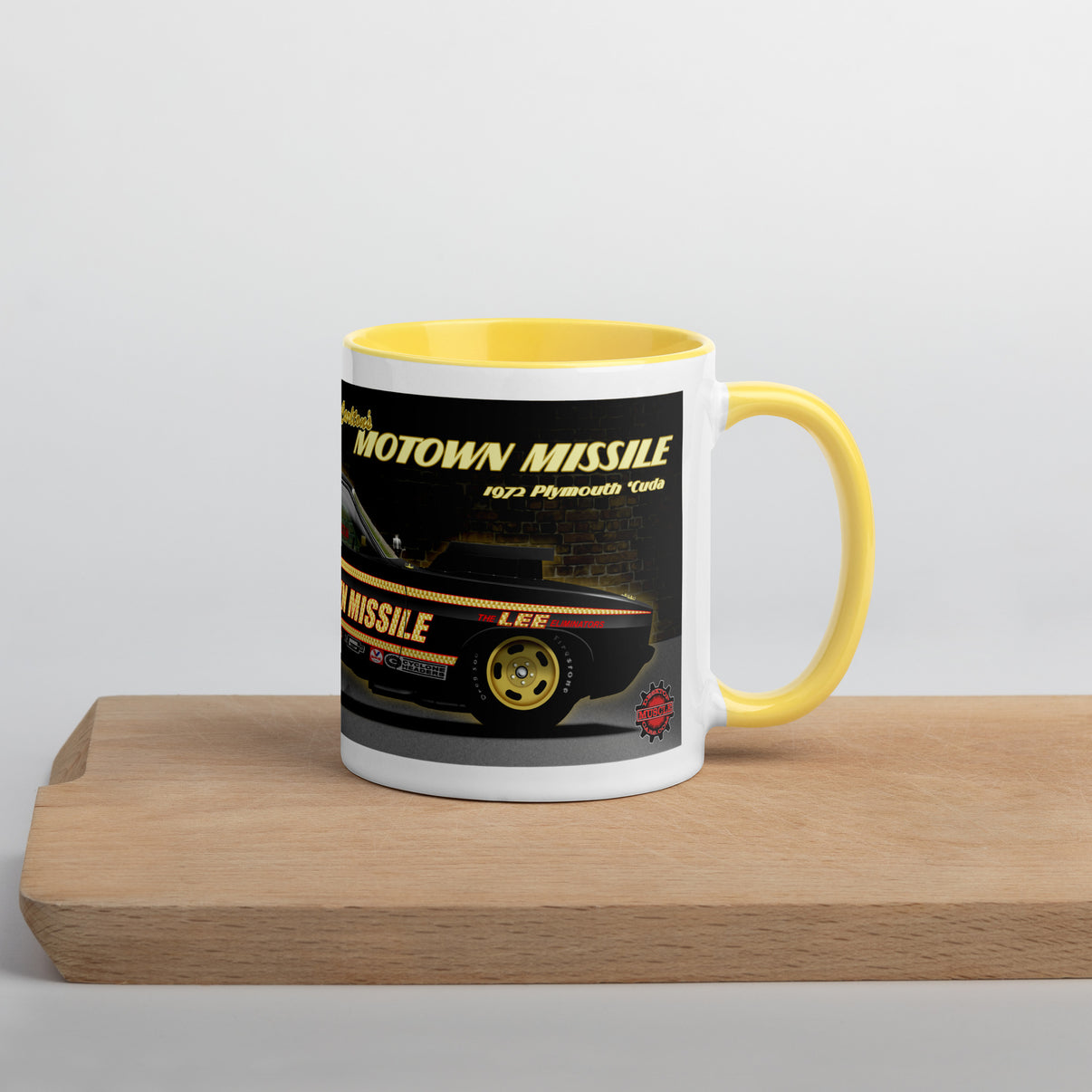 Motown Missile Cuda Mug with Color Inside – Desktop Muscle Cars